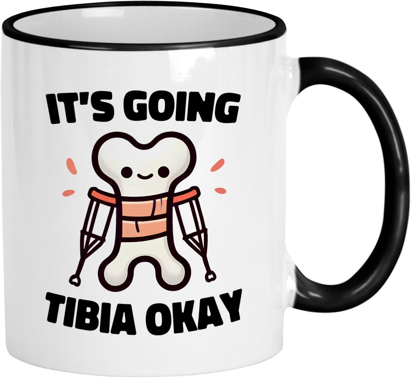 After Knee Surgery Recovery Gifts. 11 Oz Get Well Soon Mug For Broken ...