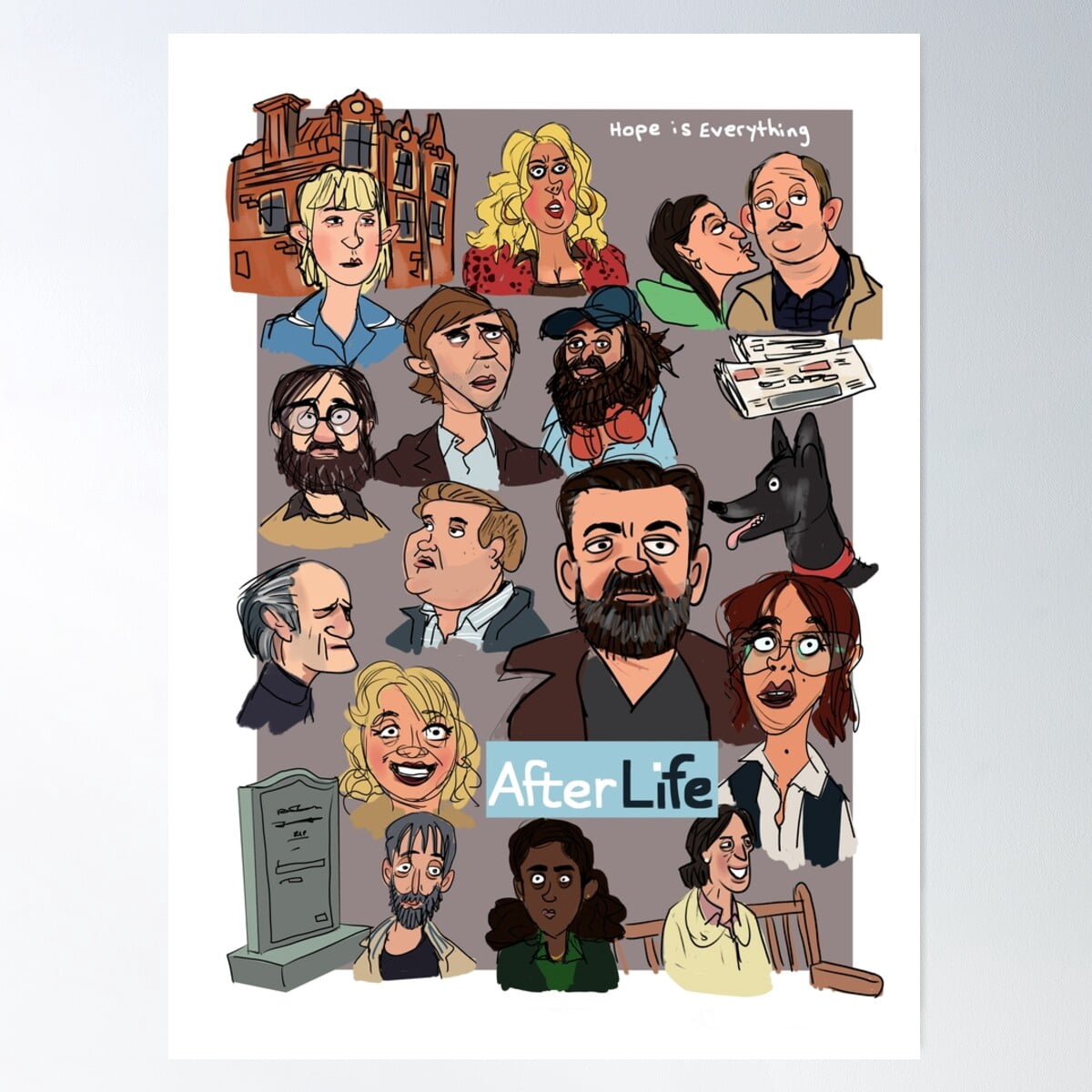 After Life fan art Poster Poster, 24x36 UNFRAMED - Walmart.com