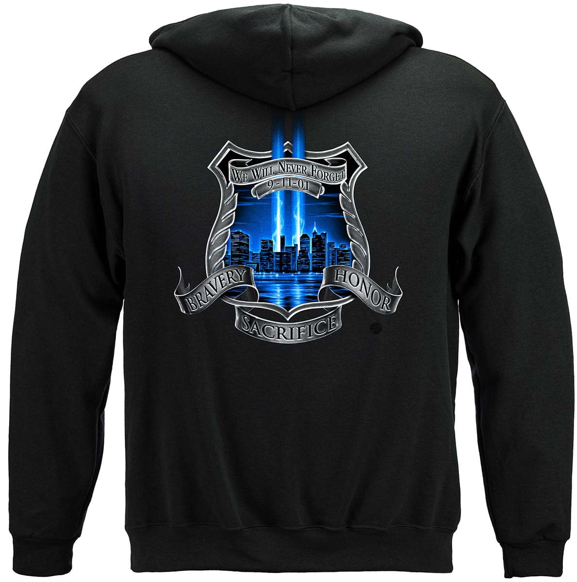 After Math High Honors Police Law Enforcement 8oz 50/50 Black Hooded ...