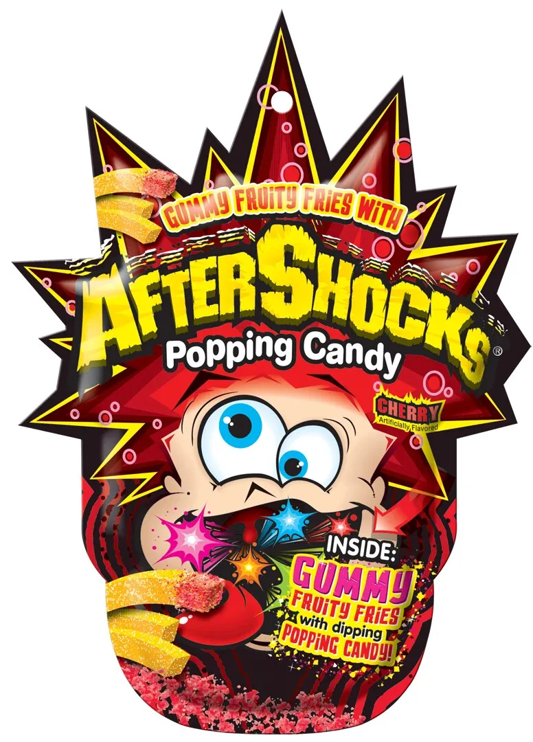 After Shocks Popping Candy Gummy Fries - 4PKs 1.48oz Pouch - FREE ...