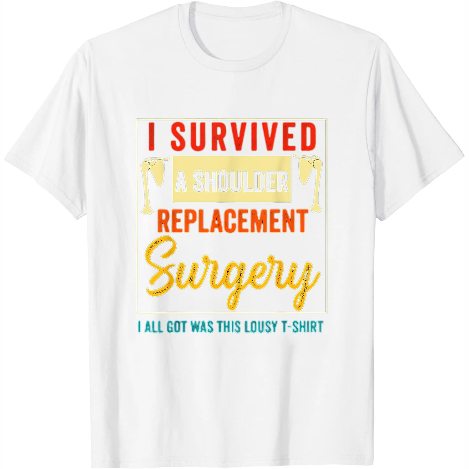 After Shoulder Surgery Recovery Men Women Replacement Funny T-Shirt ...