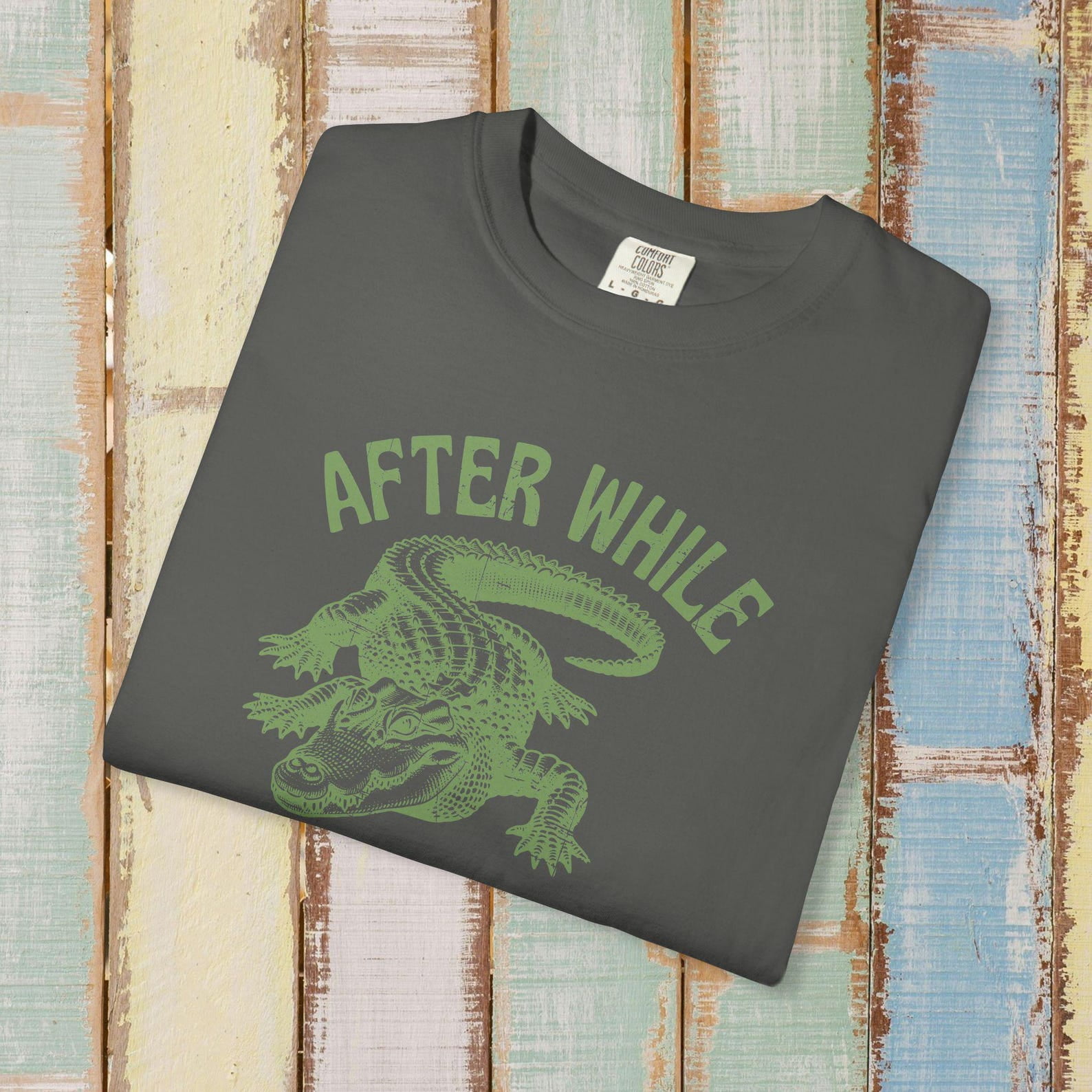 After While Alligator Graphic Shirt Vintage Southern Saying Wildlife ...