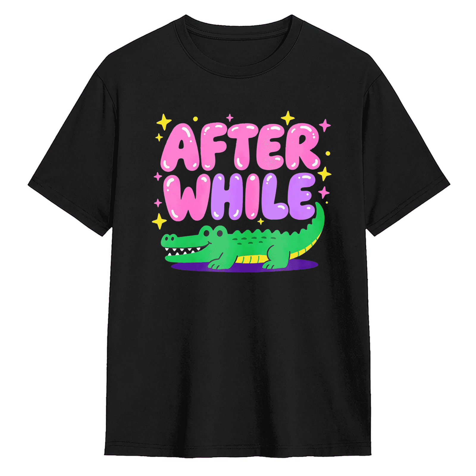 After While Crocodile Animal Graphic Tee for Men and Women Cute Retro ...