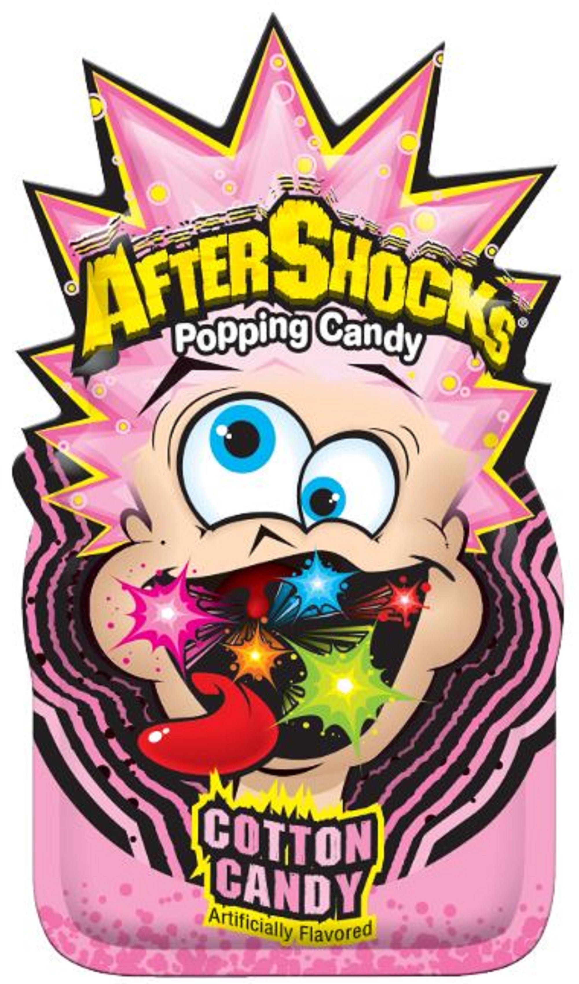 AfterShocks Popping Candy - Cotton Candy- 24 Count - Walmart.com
