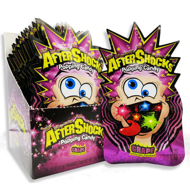 AfterShocks Popping Candy - Grape - 24 Ct. - Walmart.com