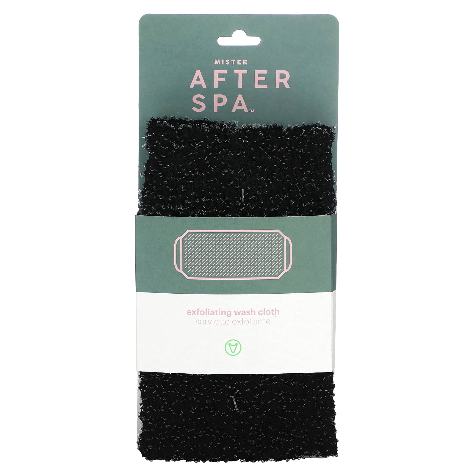 AfterSpa Exfoliating Wash Cloth, Black, 1 Wash Cloth - Walmart.com