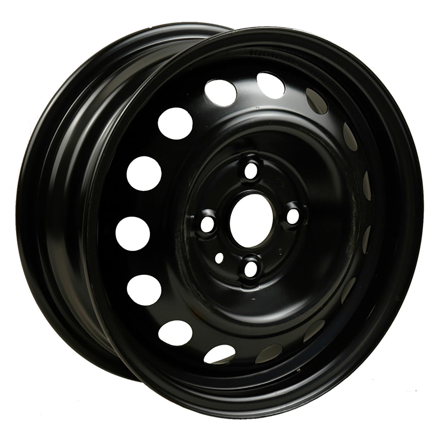 Aftermarket 2006-2017 Hyundai Accent 14x5.5 Steel Wheel, Rim Black Full ...