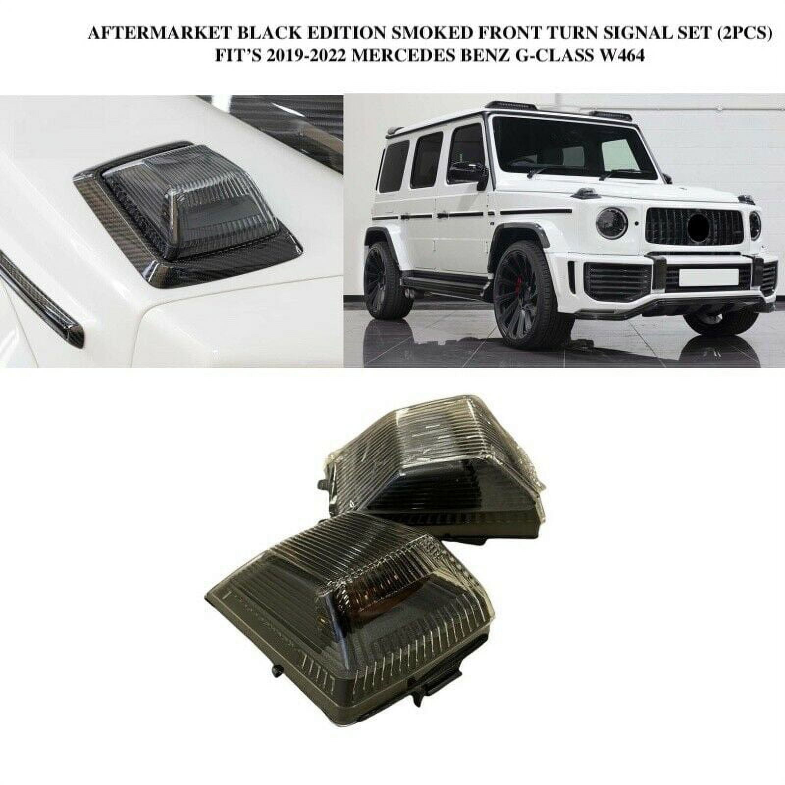 Aftermarket Black Edition Front Turn Signal For 19-22 Mercedes Benz G ...