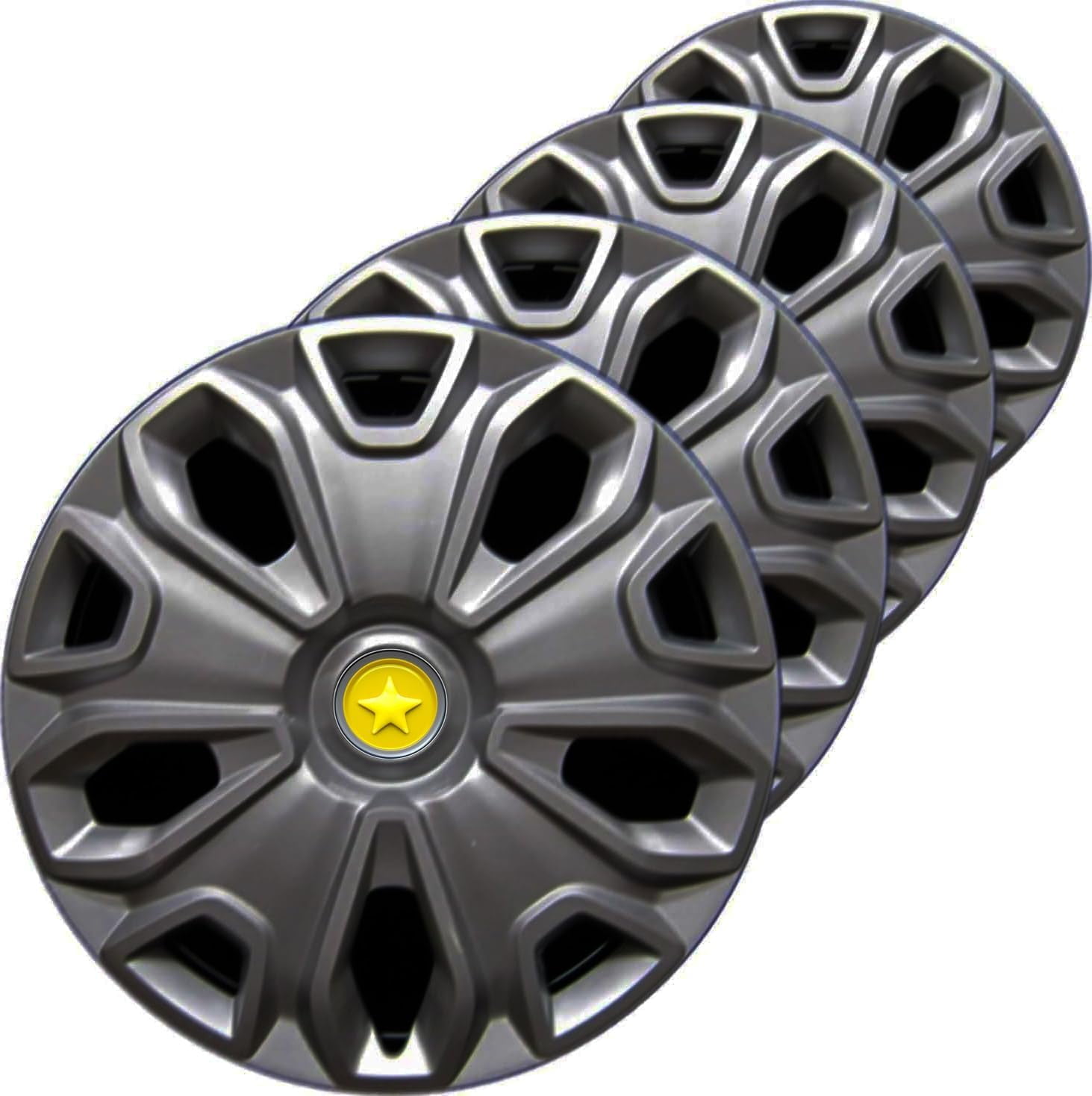 Aftermarket Hubcaps, 16-inch Wheel Cover (Set) 2015, 2016, 2017, 2018 ...