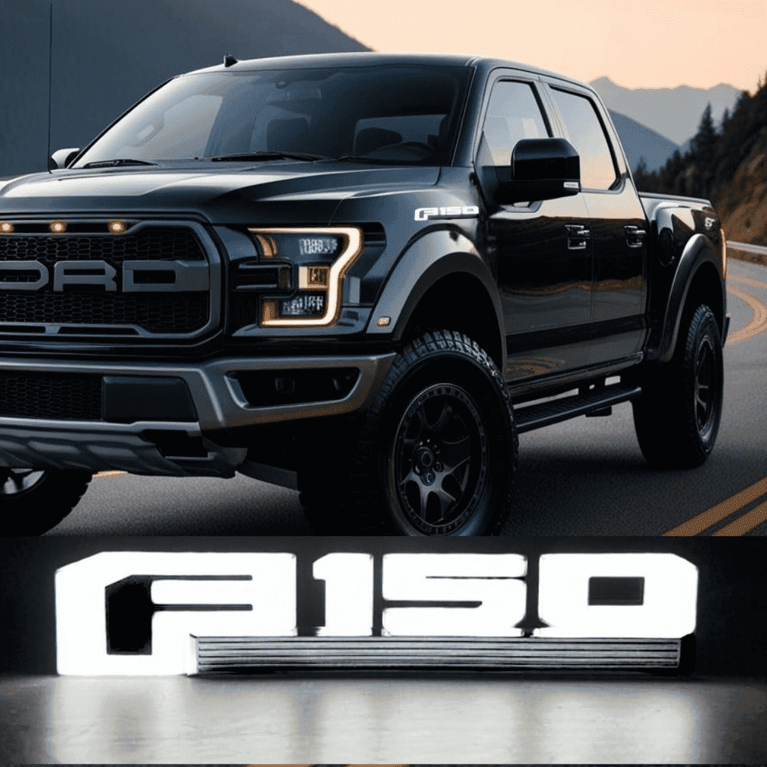 Aftermarket LED Fender Emblem Kit for F-150 Smoked Lens Black Housing 2 ...