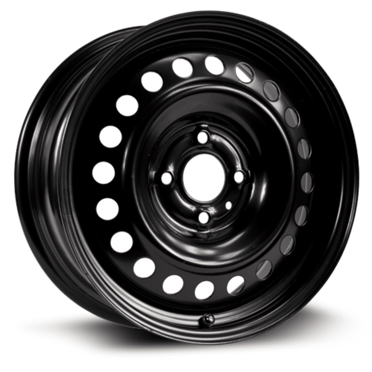 16x6.5 RTX Black Steel Wheel 4x4.25 (47mm) - Walmart.com