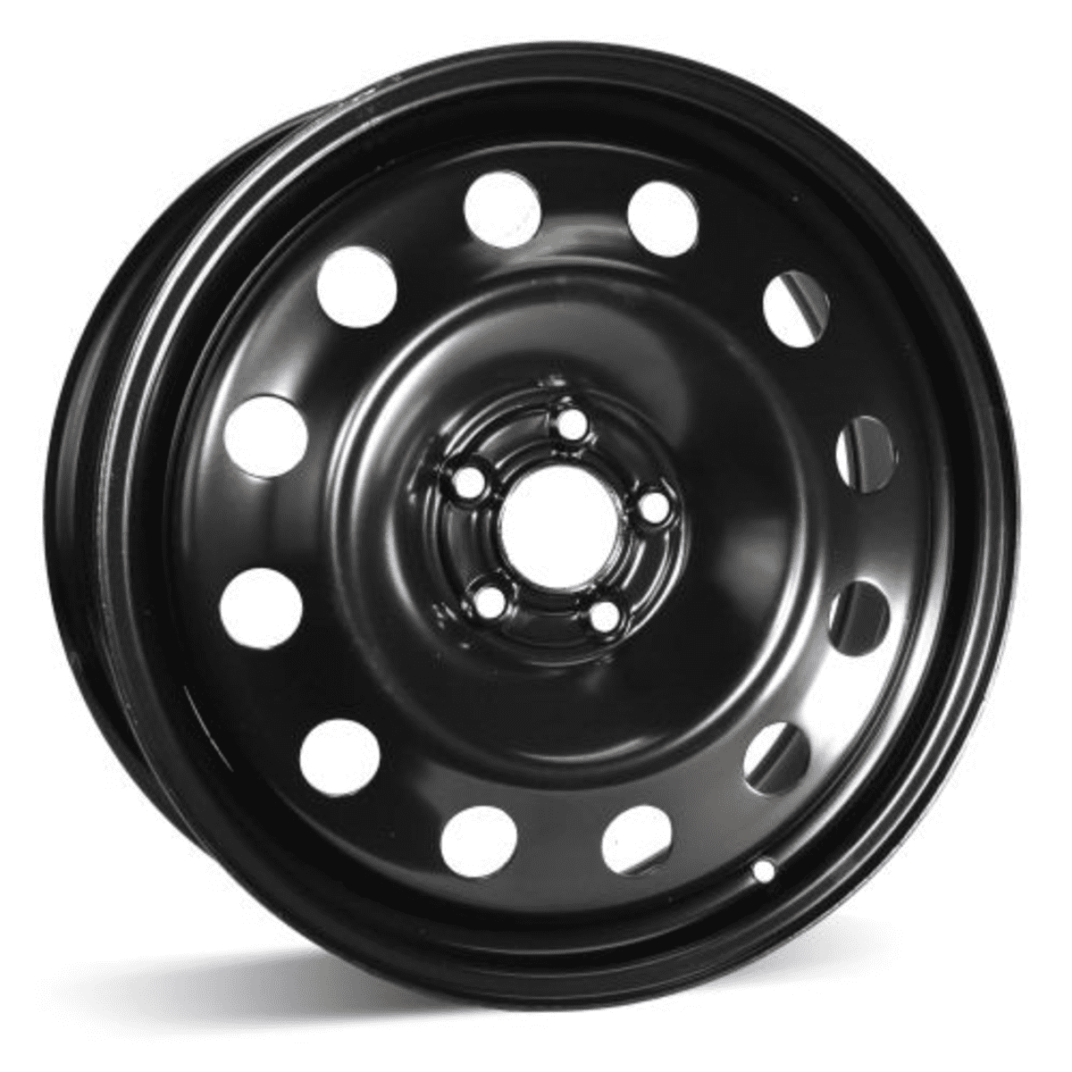 Aftermarket Steel Rim 18X7.5, 5X108, 63.4, +52, black finish X48518 ...