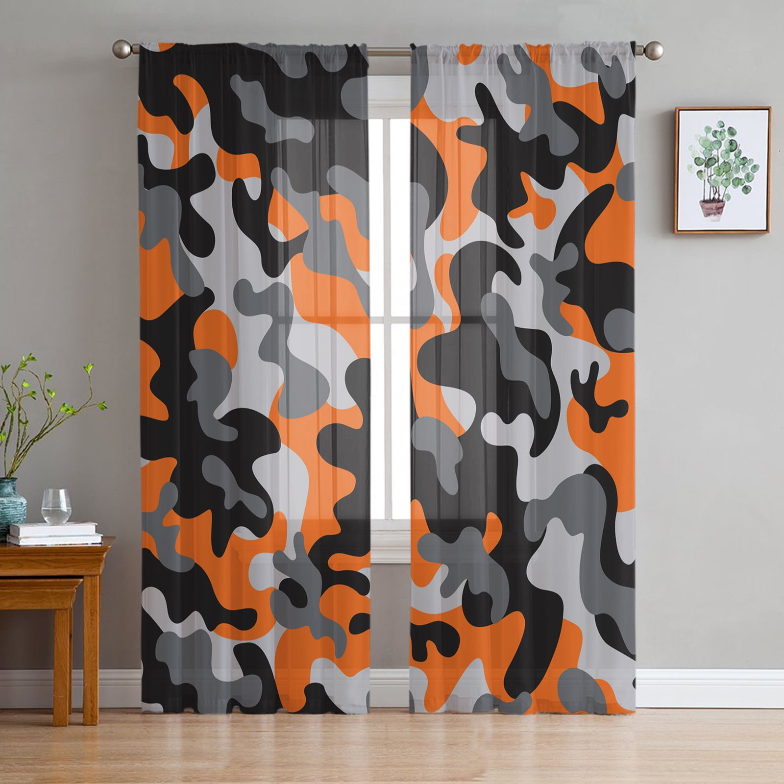 Afternoon Tea Cake Dessert White Window Curtain for Living Room Home ...