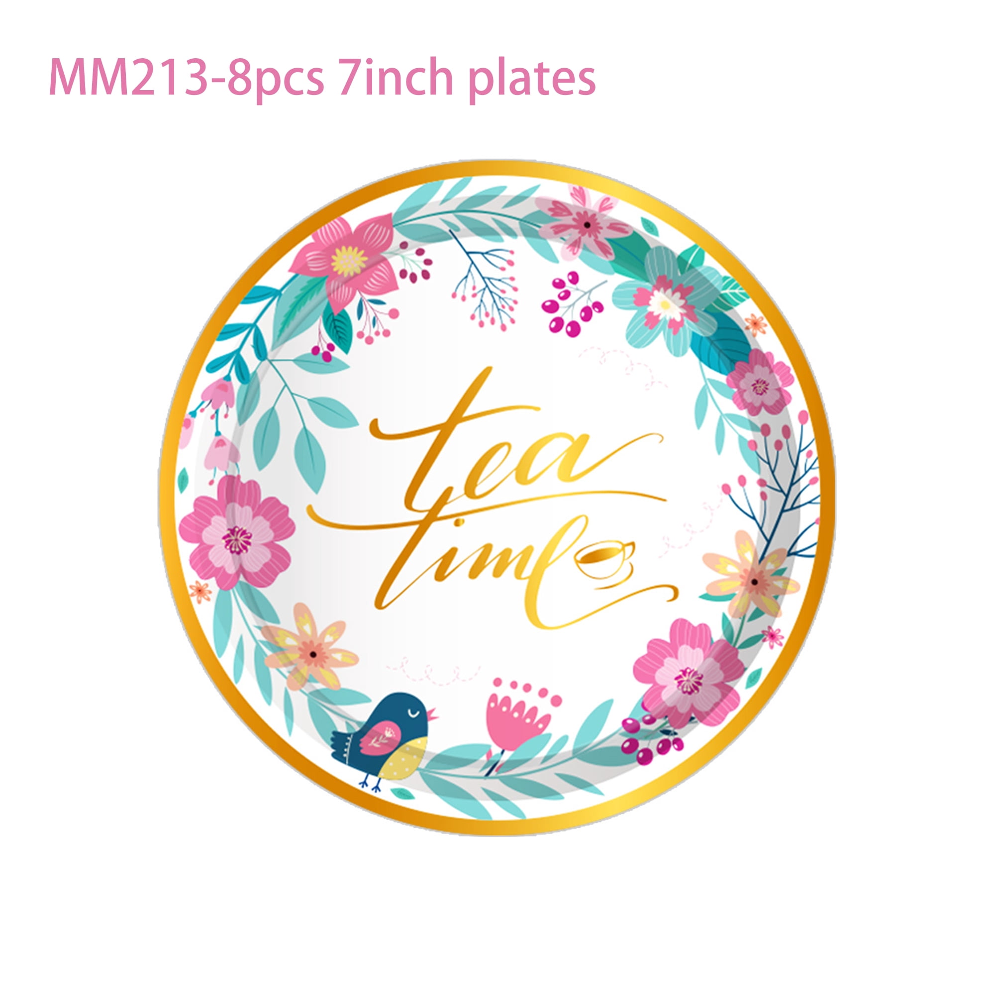 Afternoon Tea Party Disposable Tableware Sets Girls Birthday Photo ...