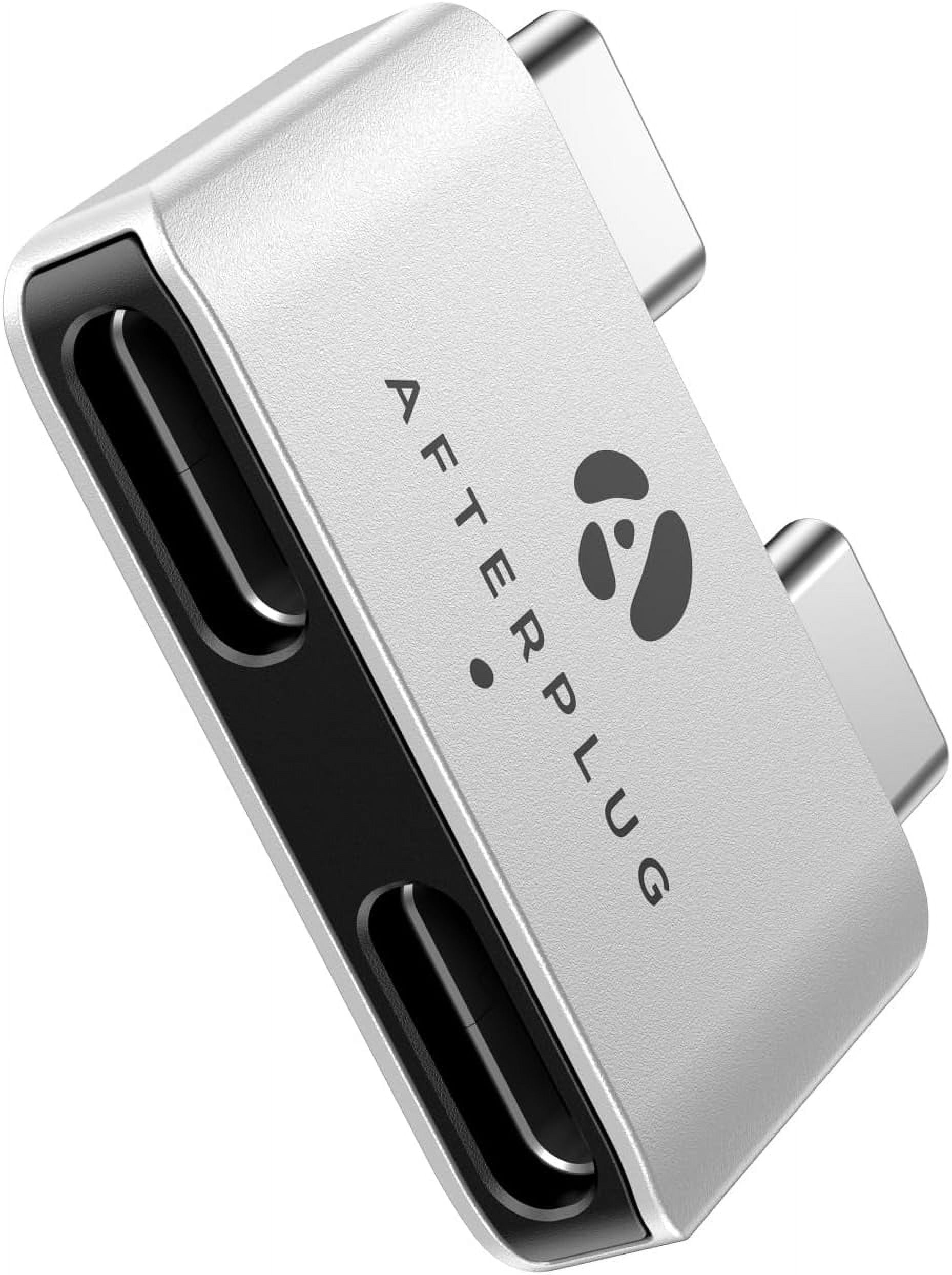 Afterplug Dual USB‑C Extender for MacBook with Case, 2-Port Pass ...