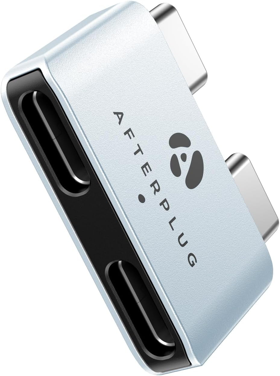 Afterplug Dual USB‑C Extender for MacBook with Case, 2-Port Pass ...
