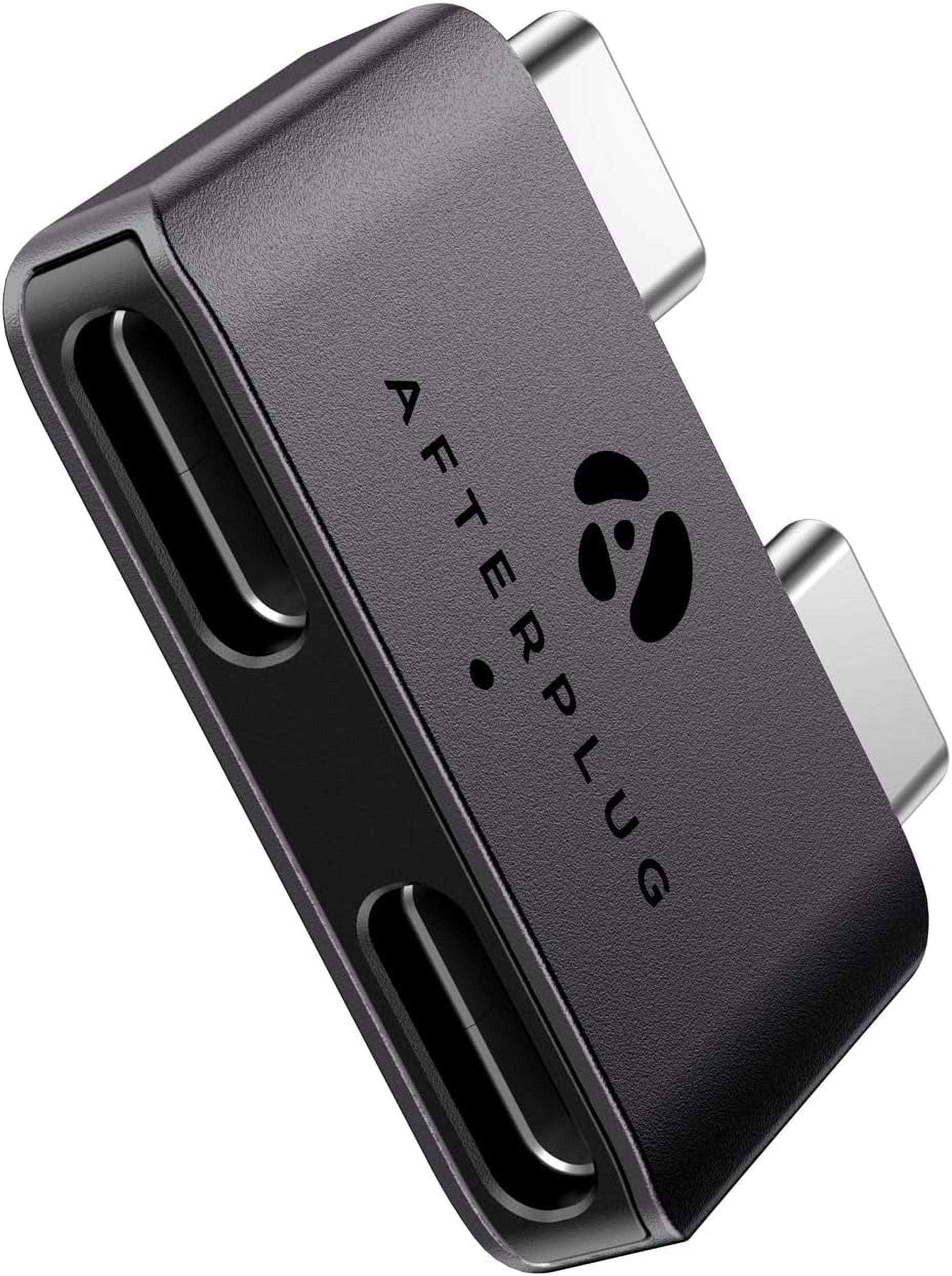 Afterplug Dual USB‑C Extender for MacBook with Case, 2-Port Pass ...
