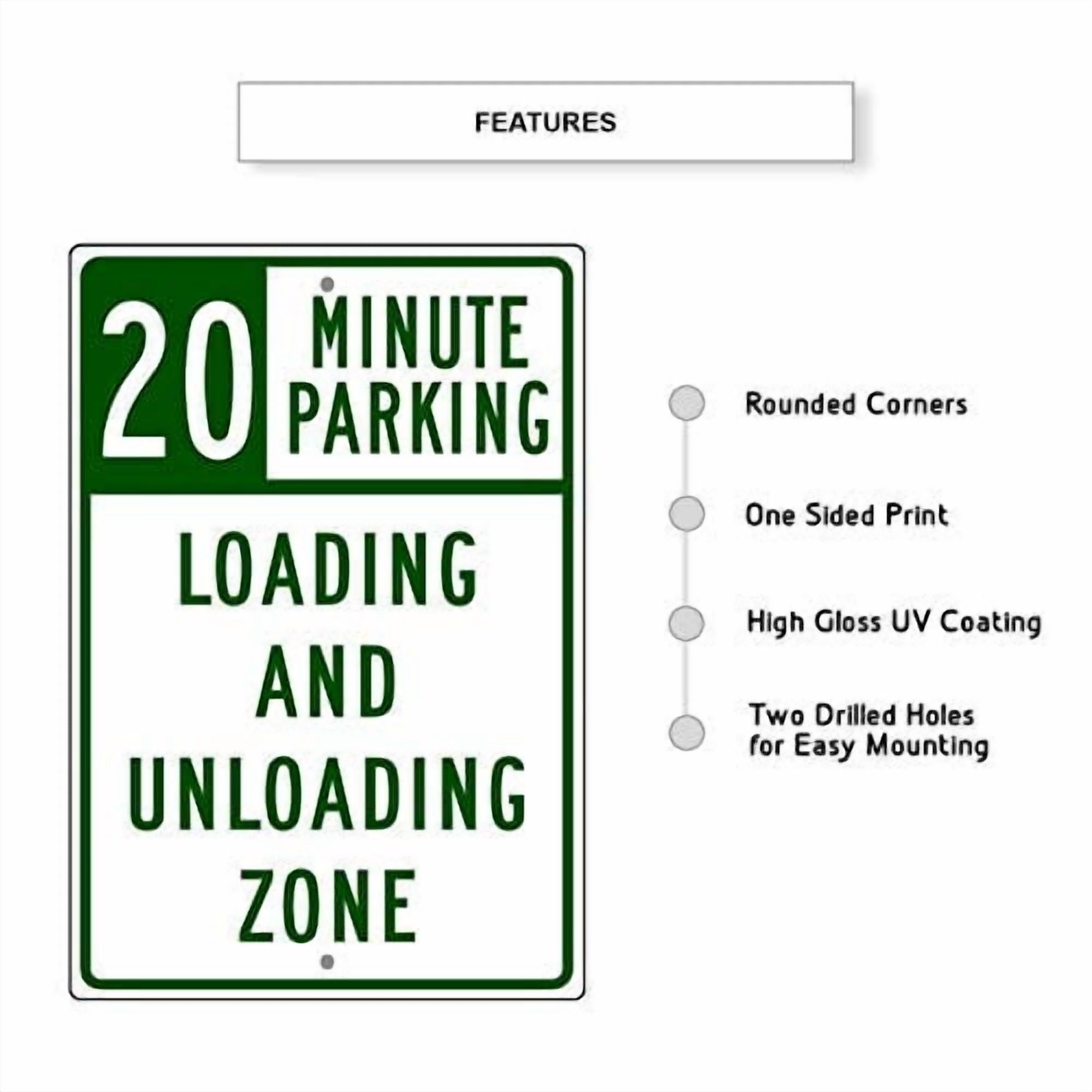 Afterprints 20 Minute Parking Loading and Unloading Zone Unique Novelty ...