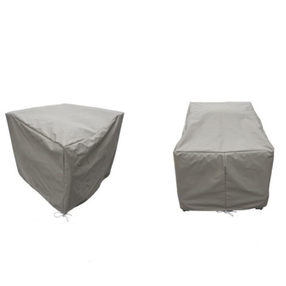 Afuera Living Contemporary Heavy Duty Fabric Protective Cover Set in ...