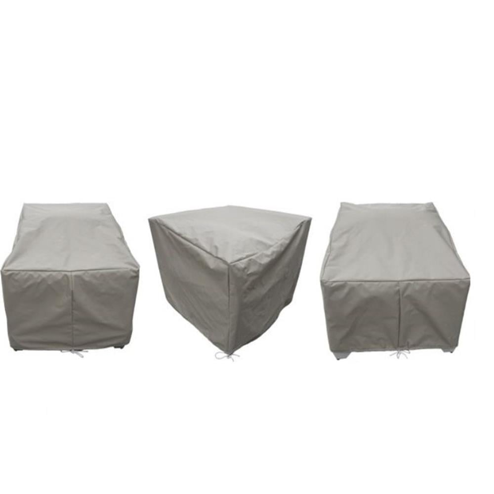Afuera Living Contemporary Heavy Duty Fabric Protective Cover Set in ...