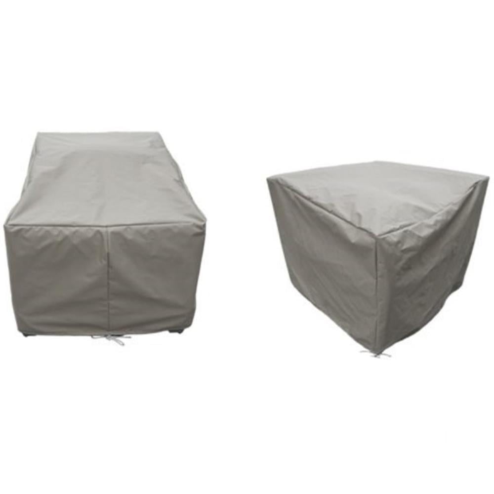 Afuera Living Contemporary Heavy Duty Fabric Protective Cover Set in ...