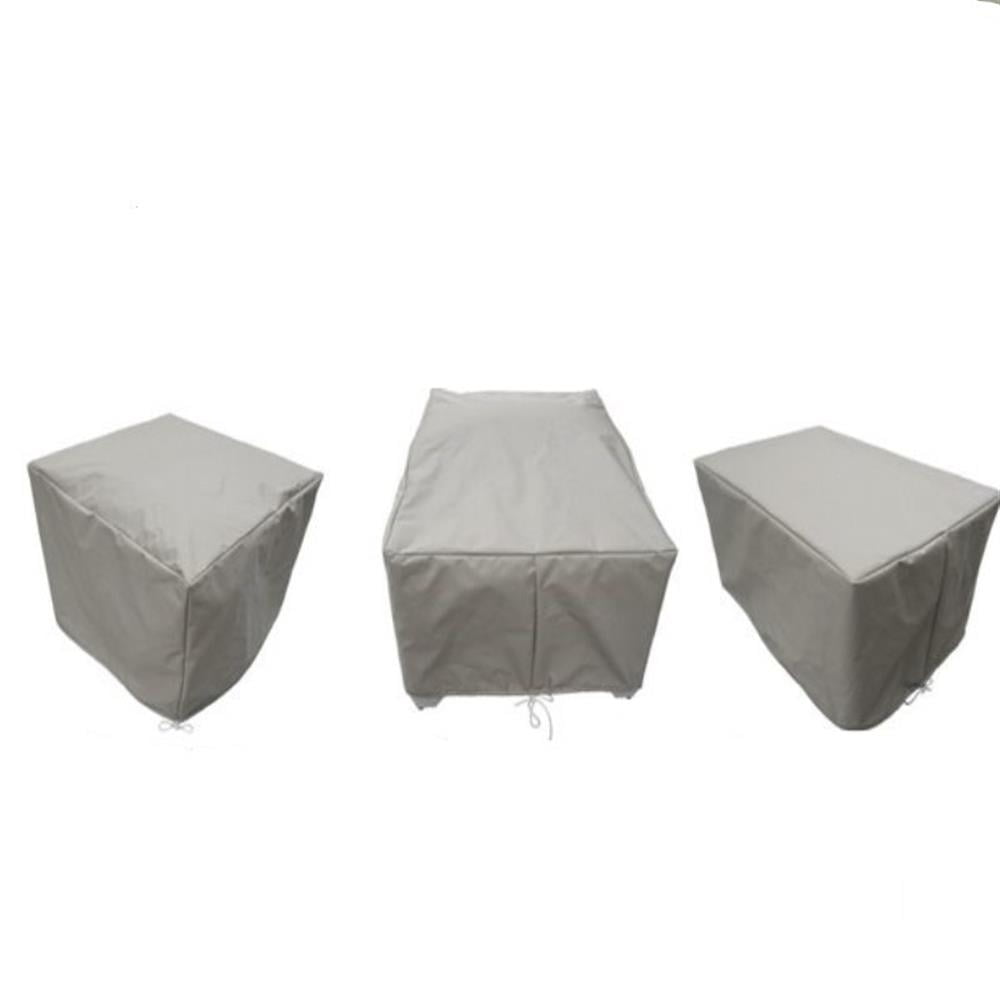 Afuera Living Contemporary Heavy Duty Fabric Protective Cover Set in ...