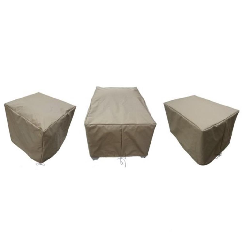 Afuera Living Contemporary Heavy Duty Fabric Protective Cover Set ...