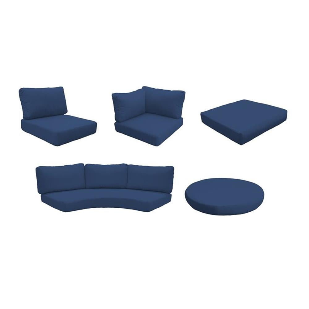 Afuera Living Contemporary Water Resistant Cover Set in Navy - Walmart ...