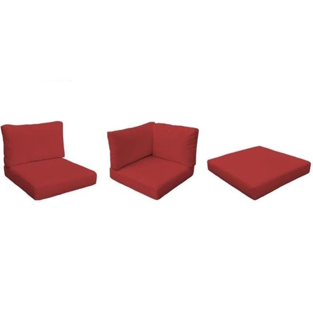 Afuera Living Contemporary Water Resistant Cover Set in Terracotta ...