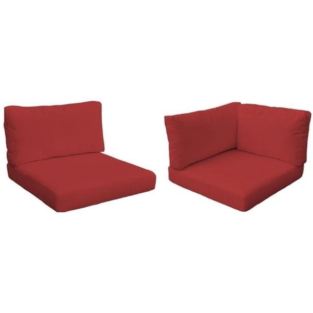 Afuera Living Contemporary Water Resistant Cover Set in Terracotta ...