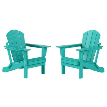 Paradise Outdoor Folding Poly Adirondack Chair (Set of 4) - Walmart.com