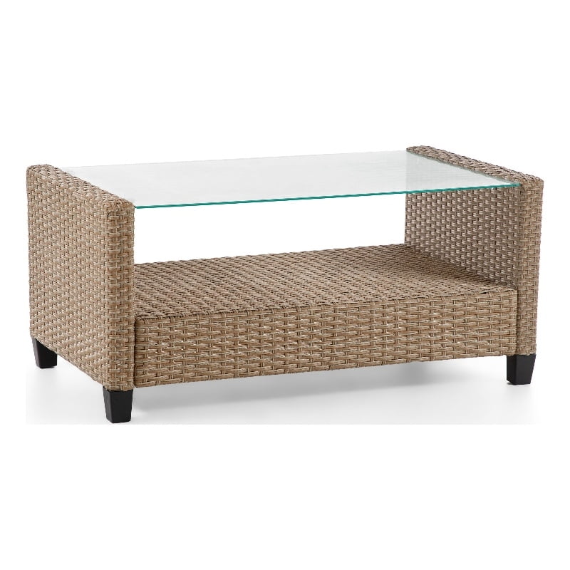 Afuera Living Transitional Wicker / Rattan Outdoor Coffee Table in ...