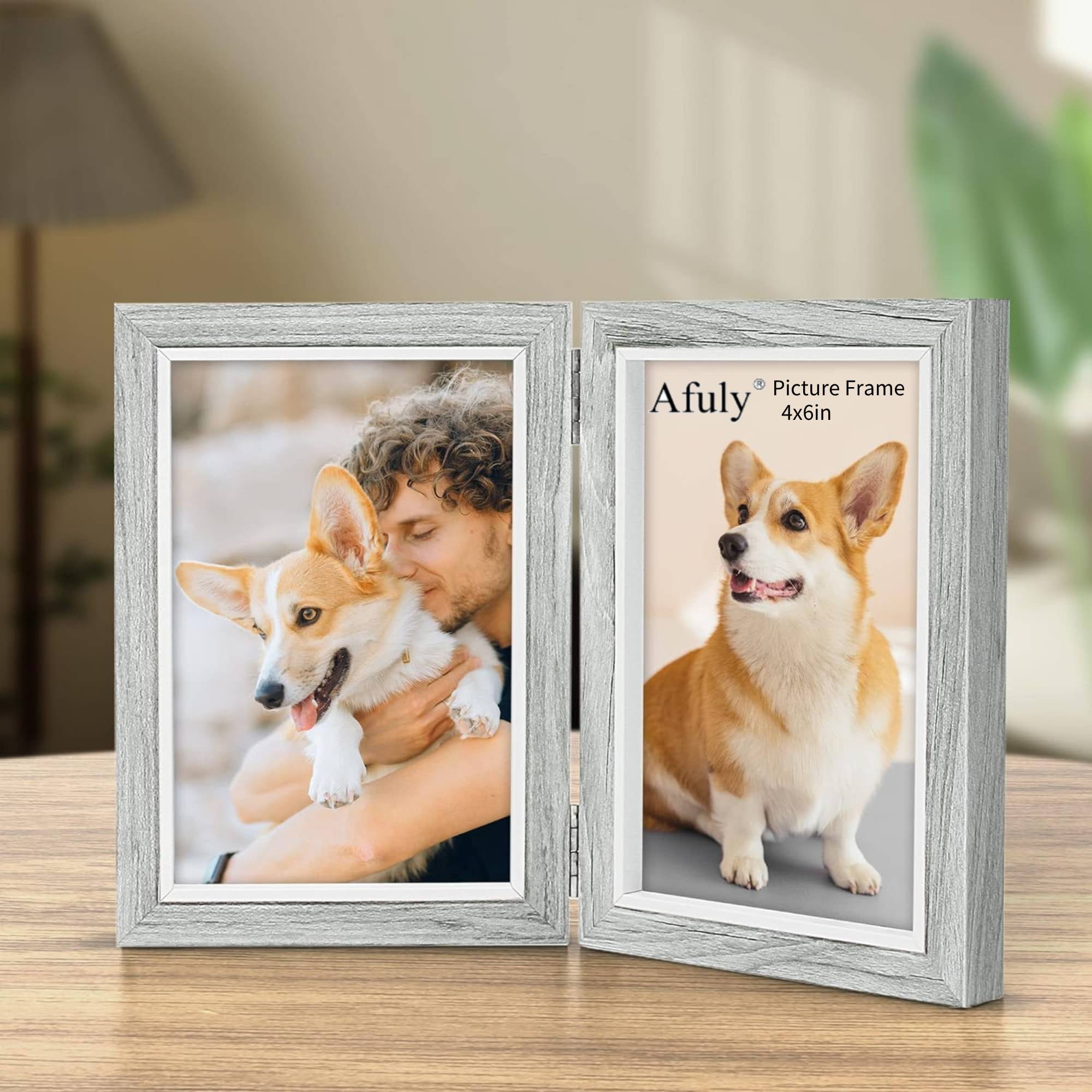 Afuly 4 in x 6 in Gray Double Dual Picture Frames - Walmart.com