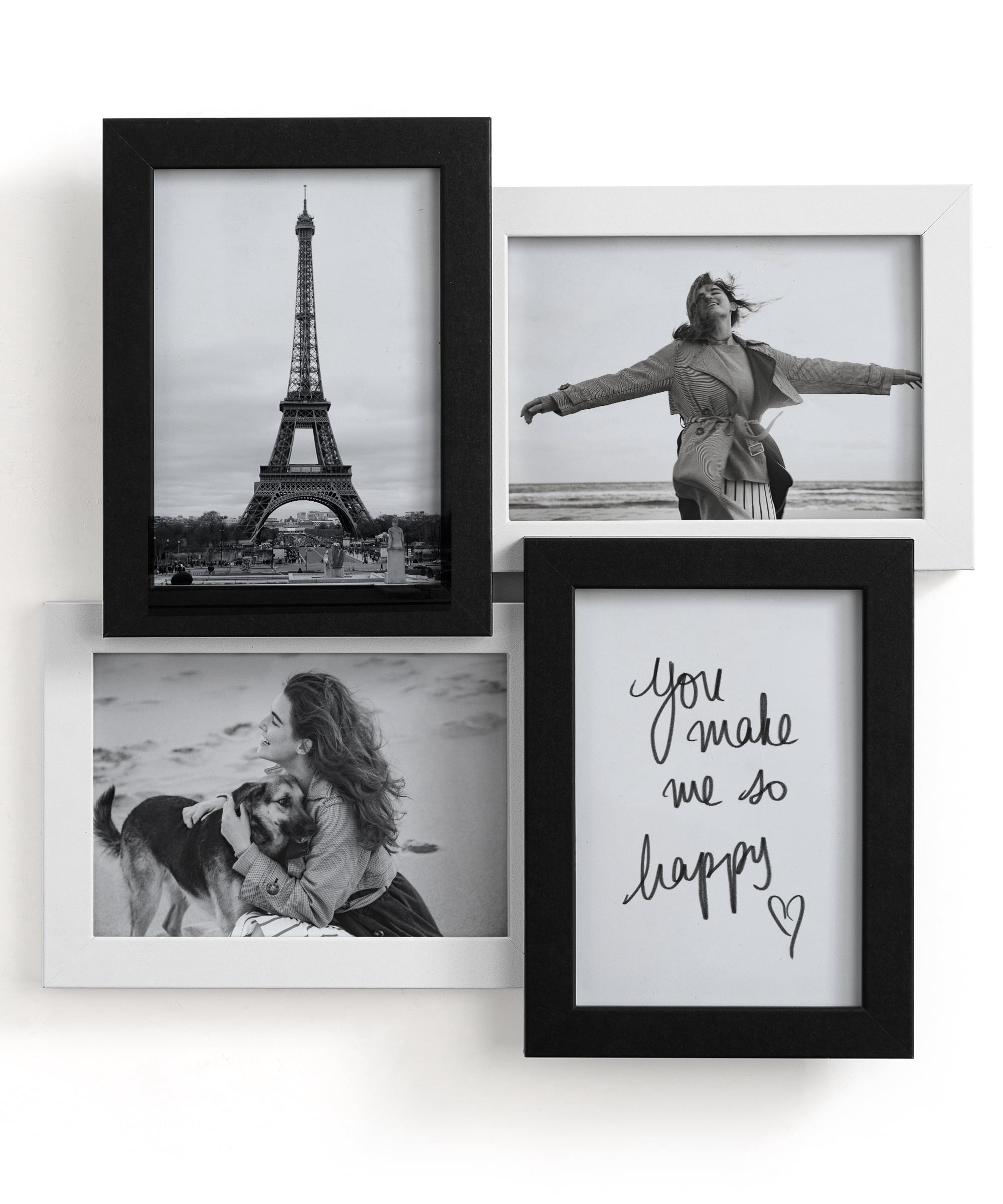 Afuly 4x6 Collage Picture Frames, 4 Opening Wooden Photo Frames for ...