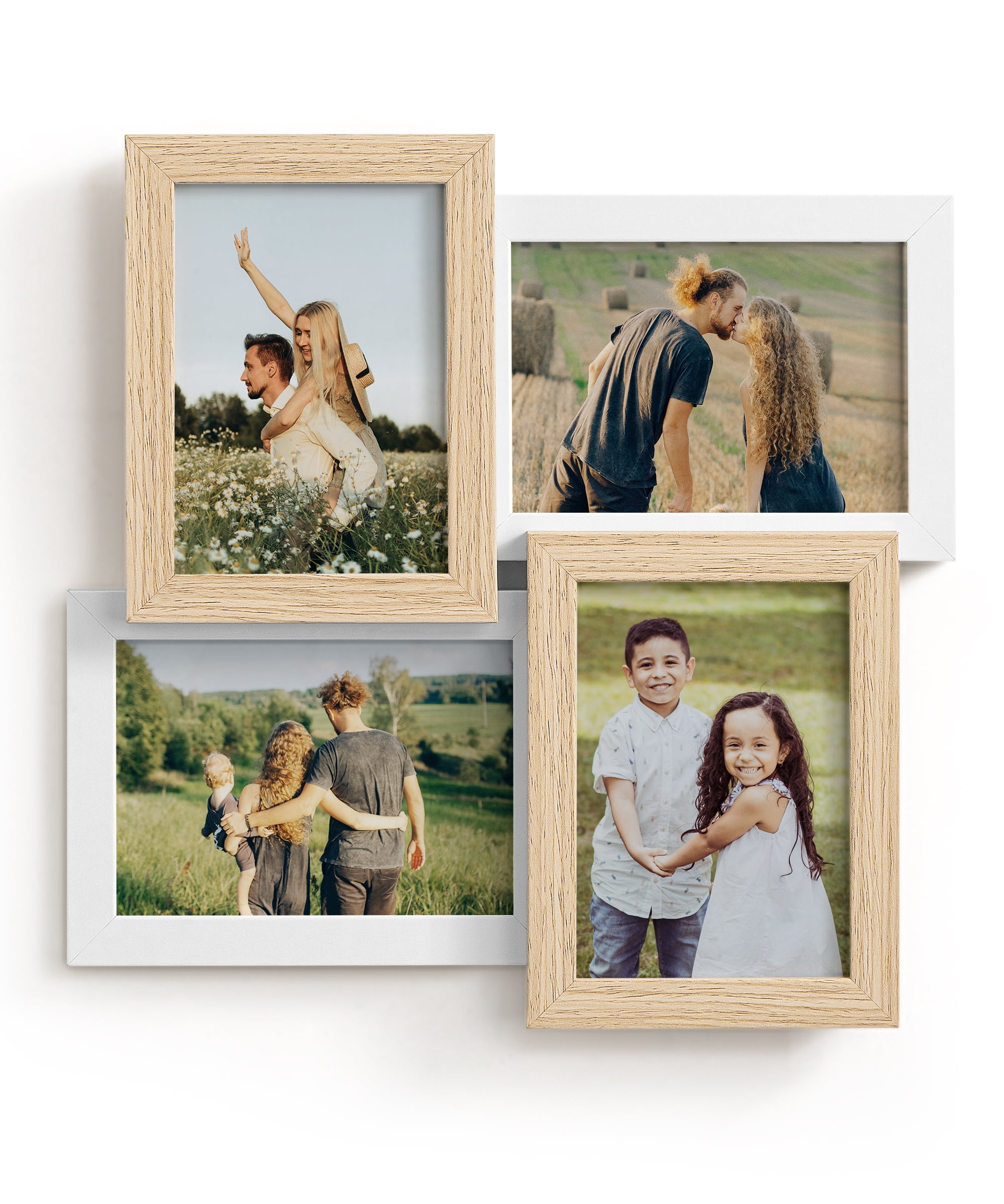 Afuly Picture Frames Collage Wall Decor, 4 Opening Hanging Photo Frame ...