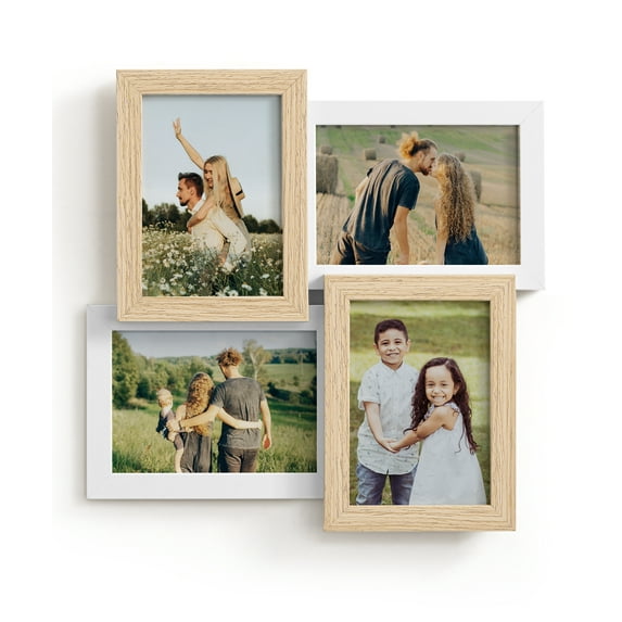 Afuly Picture Frames Collage Wall Decor, 4 Opening Hanging Photo Frame ...