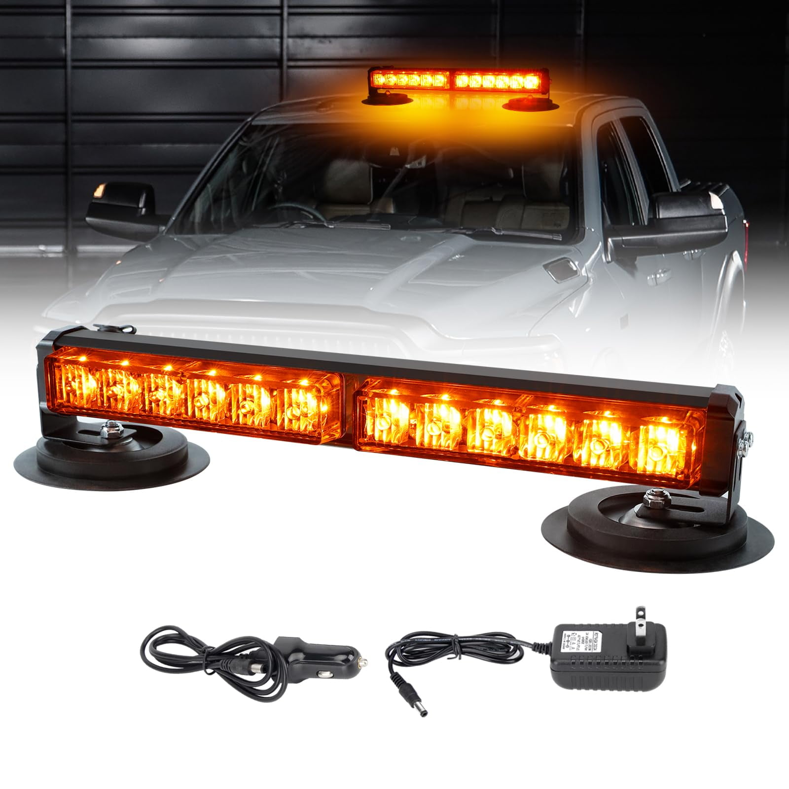 Afurkuot 12” Rechargeable Emergency STF9 Strobe Light for Vehicles ...