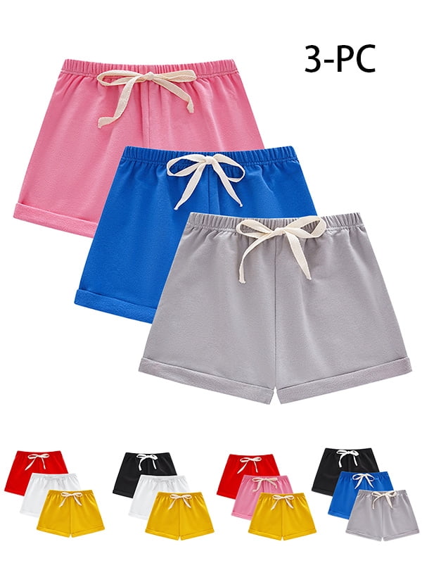 Afuyipoi 3-Pack Toddler Kids Cotton Shorts（1-9 Years）, Soft Breathable ...