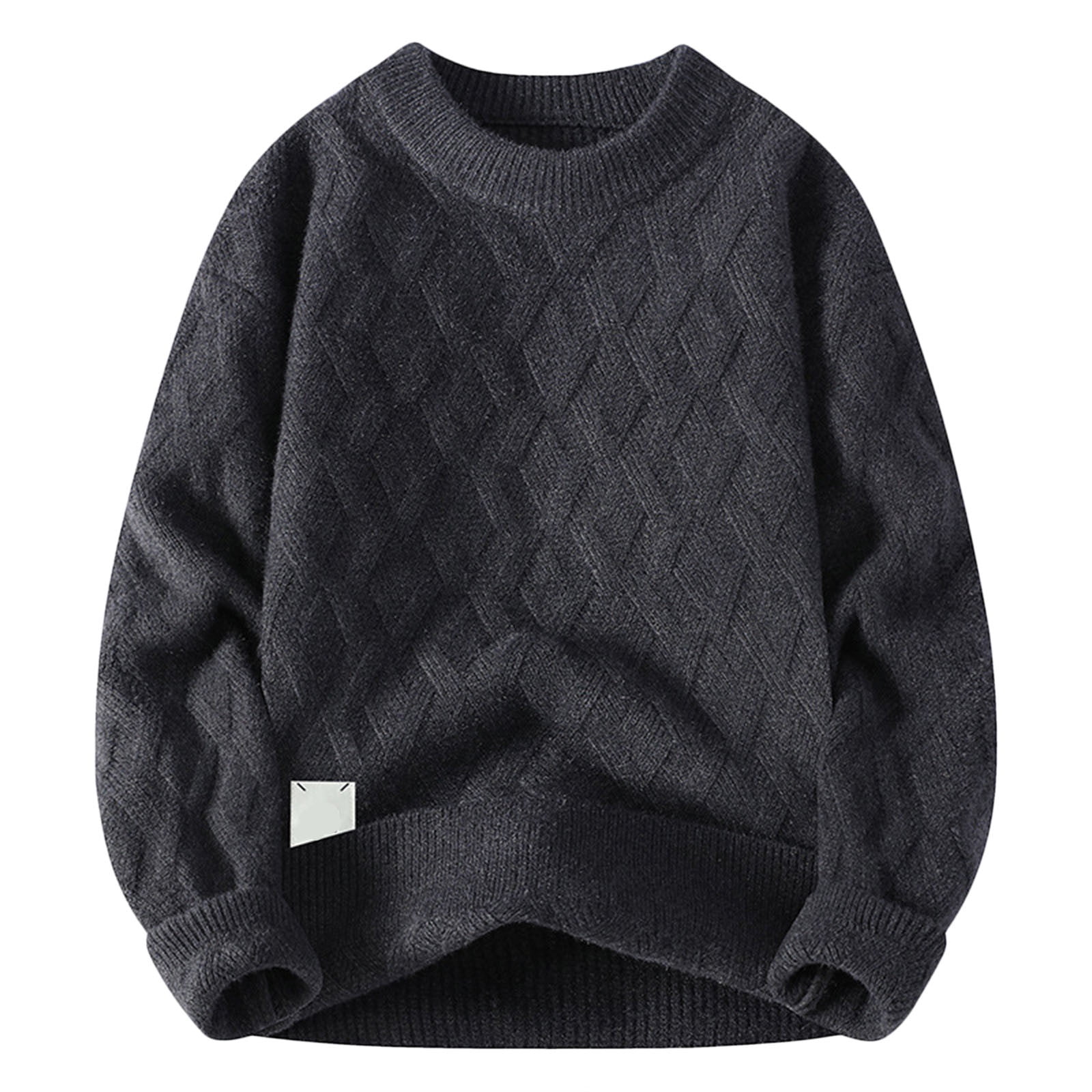 Afuyipoi Fall Sweaters for Men,Comfort Casual Long Sleeve Thickened ...