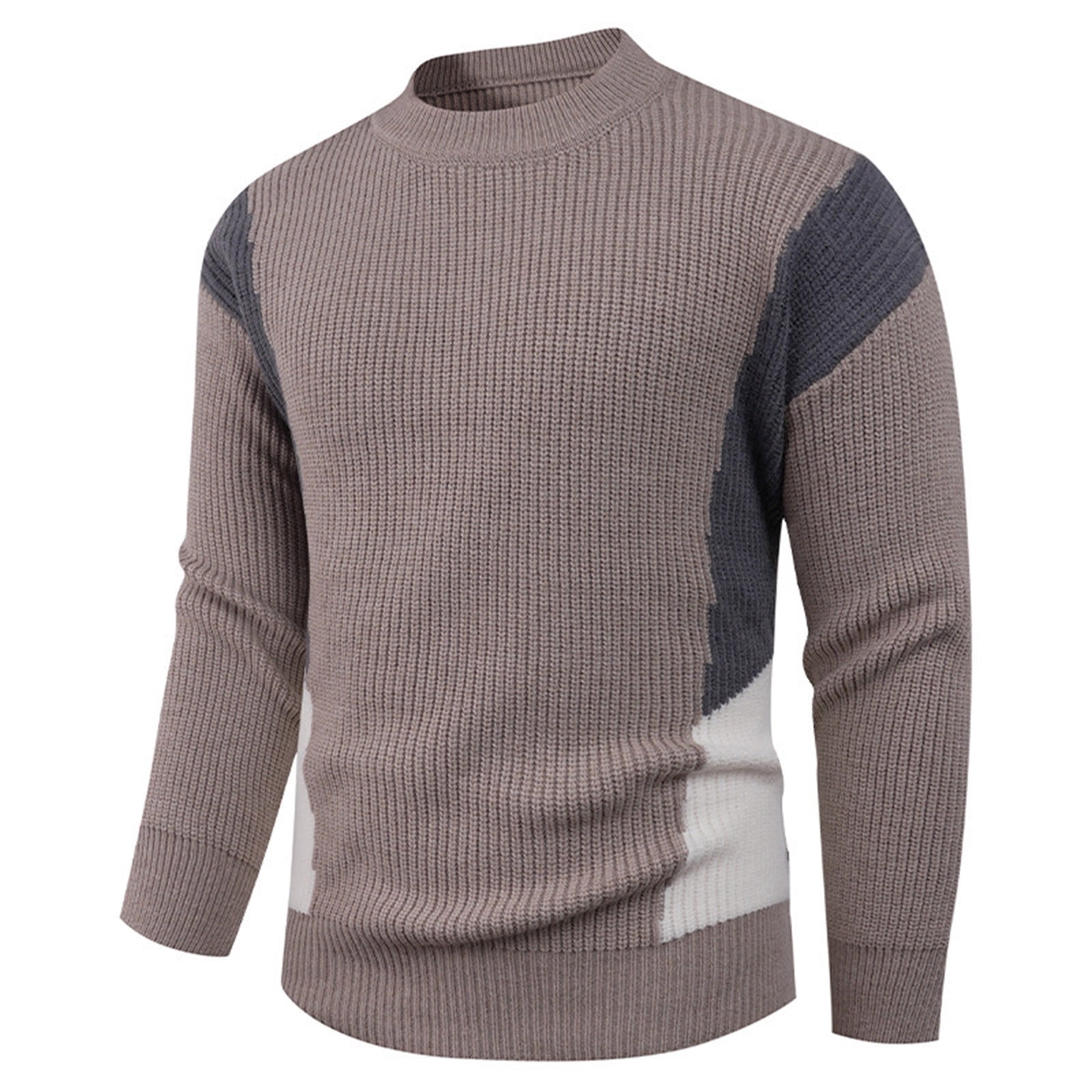 Afuyipoi Fall Sweaters for Men,Long Sleeve Casual Loose Elastic ...