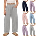 Afuyipoi Girls Cotton Elastic Waist Sweatpants Size 1-15 with Pockets ...