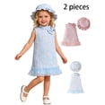 Afuyipoi Girls Flower Print Hat Set (6 Months-3 Years) Soft Breathable ...