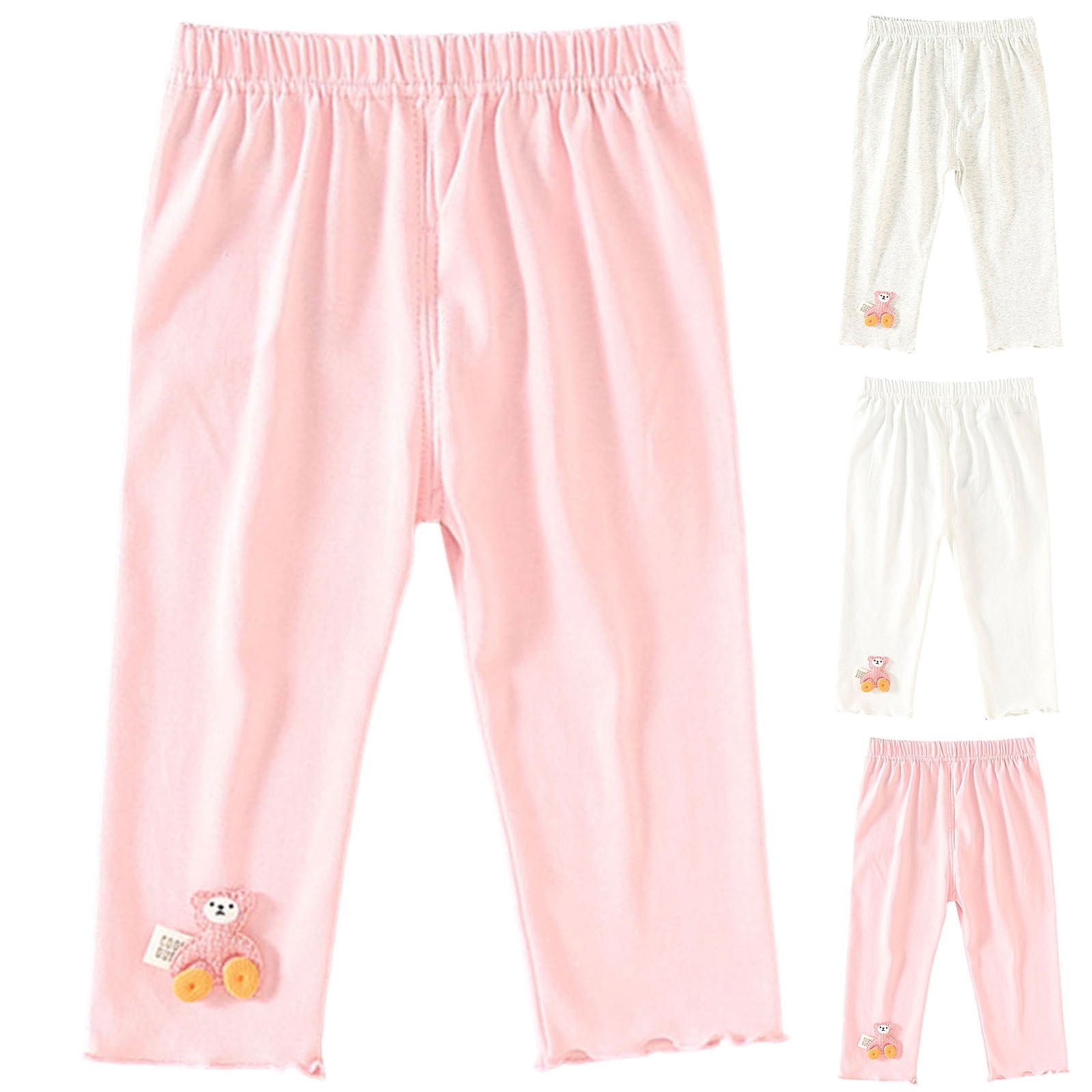 Afuyipoi Little Girls Cotton Cute Embroidery Leggings Size 9M-3T ...