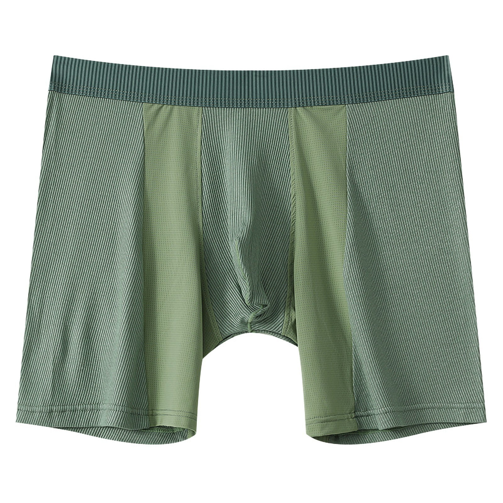 Afuyipoi Long Boxer for Men,Four Corners Breathable Mesh Side Split ...
