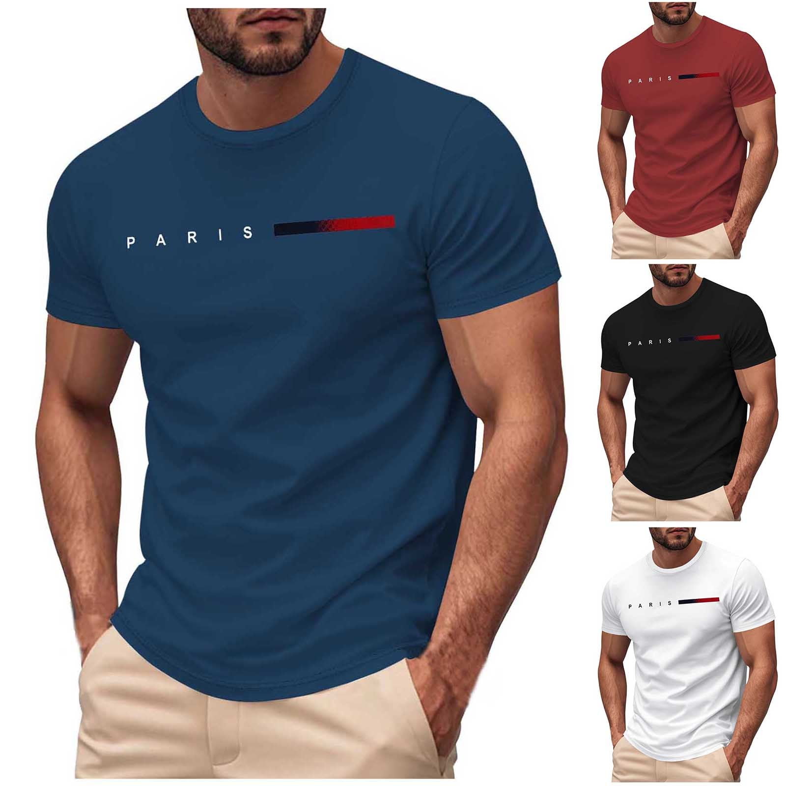 Afuyipoi Men's Graphic Performance Athletic T-Shirt (S-3XL), Short ...