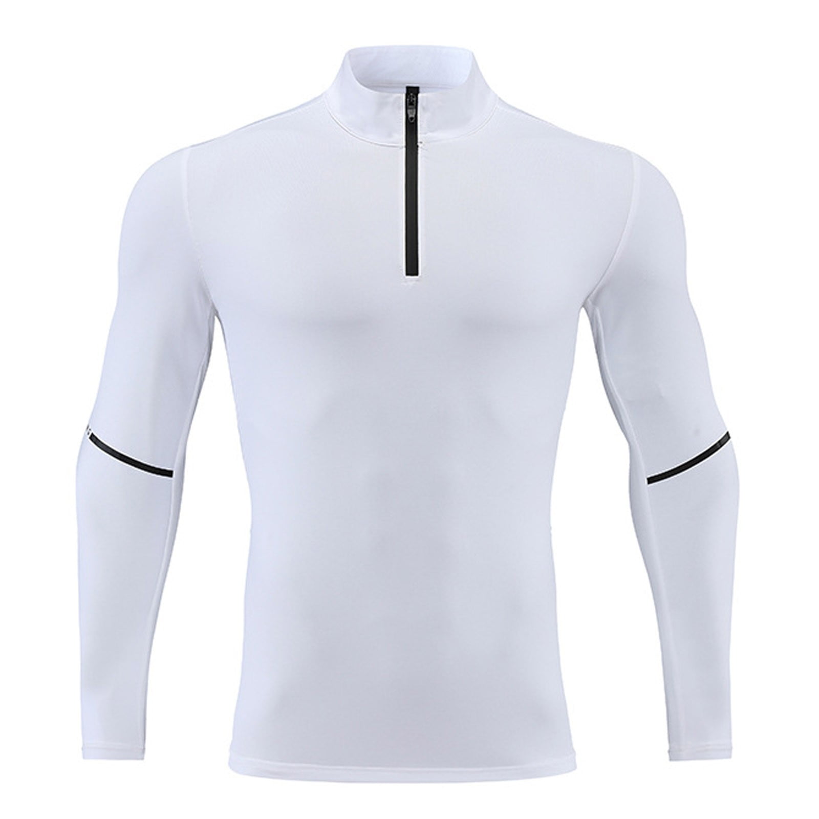 Afuyipoi Men's Stand Collar Sports Tops,Athletic Jackets Zipper Sports ...