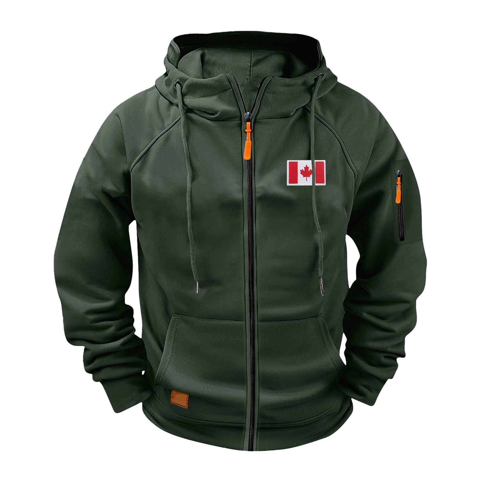 Afuyipoi Quilted Jackets for Men,Lightweight with Pockets Zipper Hooded ...