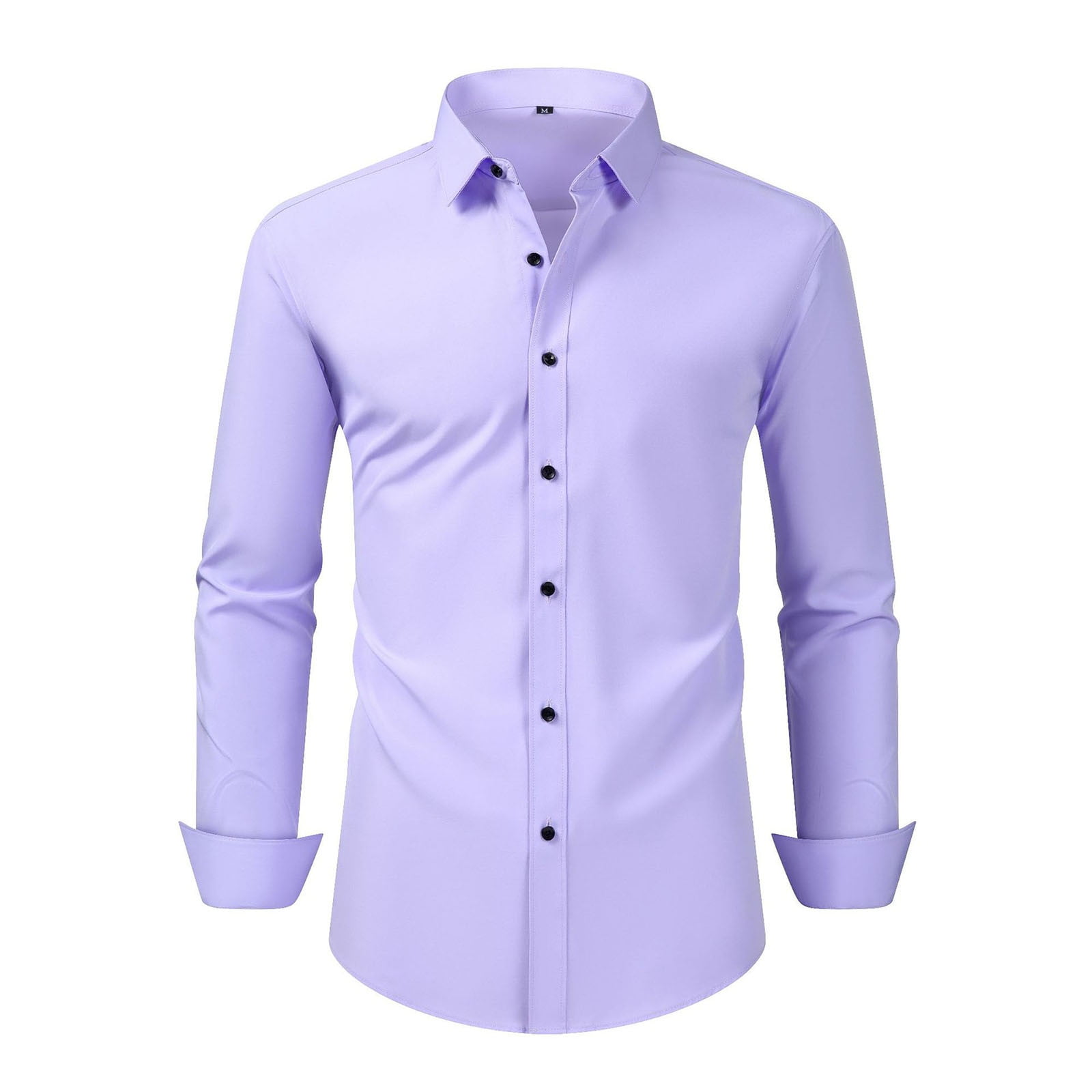 Afuyipoi Shirts for Men Button Up Long Sleeve,Work Soft Comfortable ...
