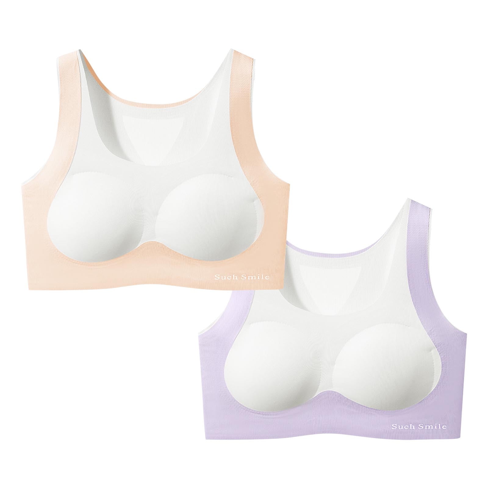 Afuyipoi Teen Girls 2-Pack Training Bra, Comfort Corrective Bras ...