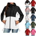 Afuyipoi Women's Lightweight Hooded Jacket Waterproof Sunscreen ...